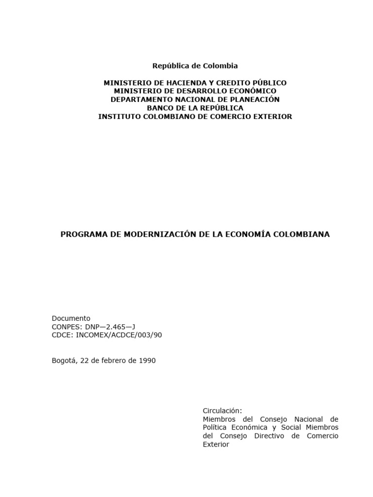 Compes 2465 - 90 | PDF | El comercio internacional | Exportaciones