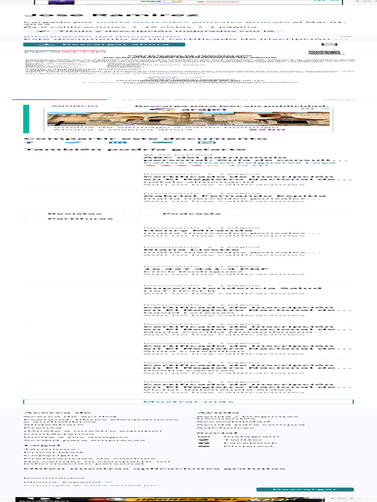 Jose Ramirez PDF | Descargar gratis PDF | Scribd