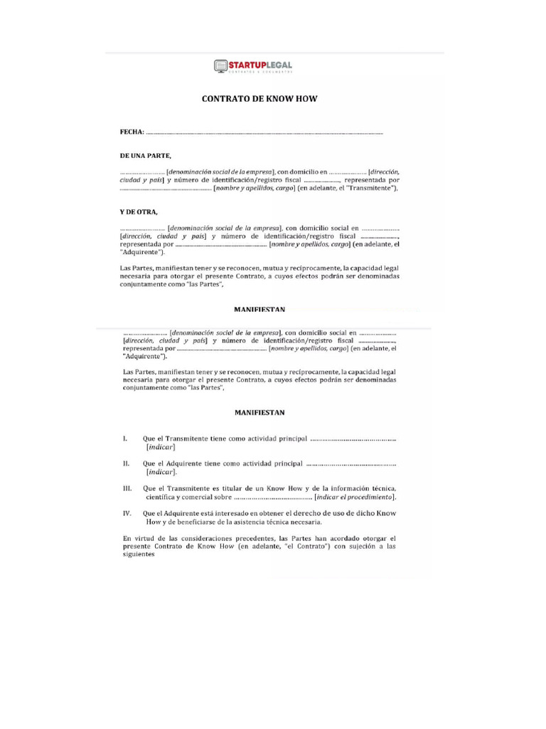 Know How Contract | PDF