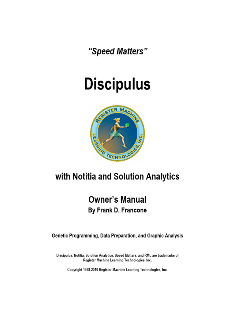 Discipulus Owners Manual | PDF | Programming | Computer Program