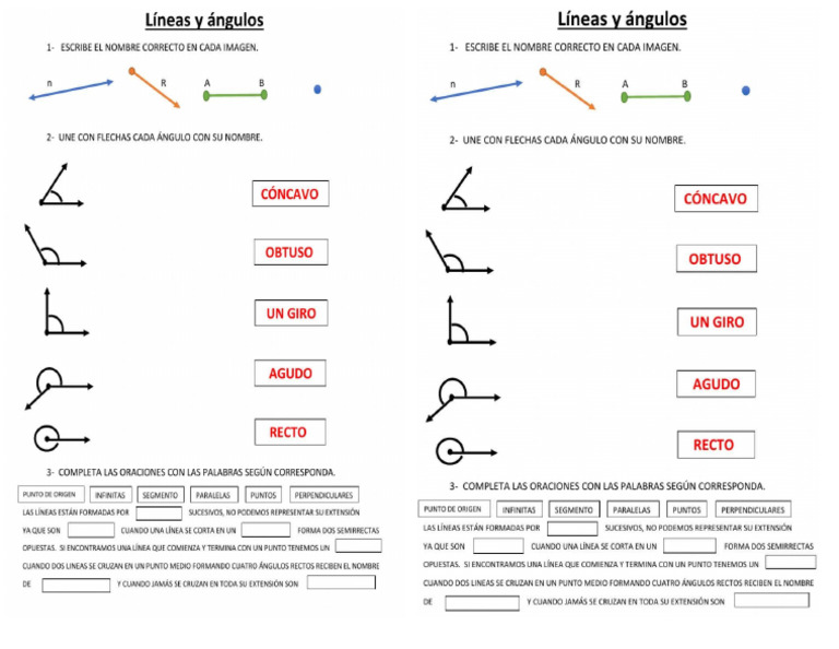 Lineas Rectas y Angulos | PDF