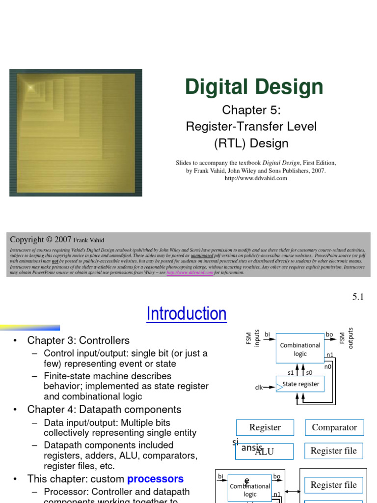 RTL Design | PDF | Central Processing Unit | Computer Engineering