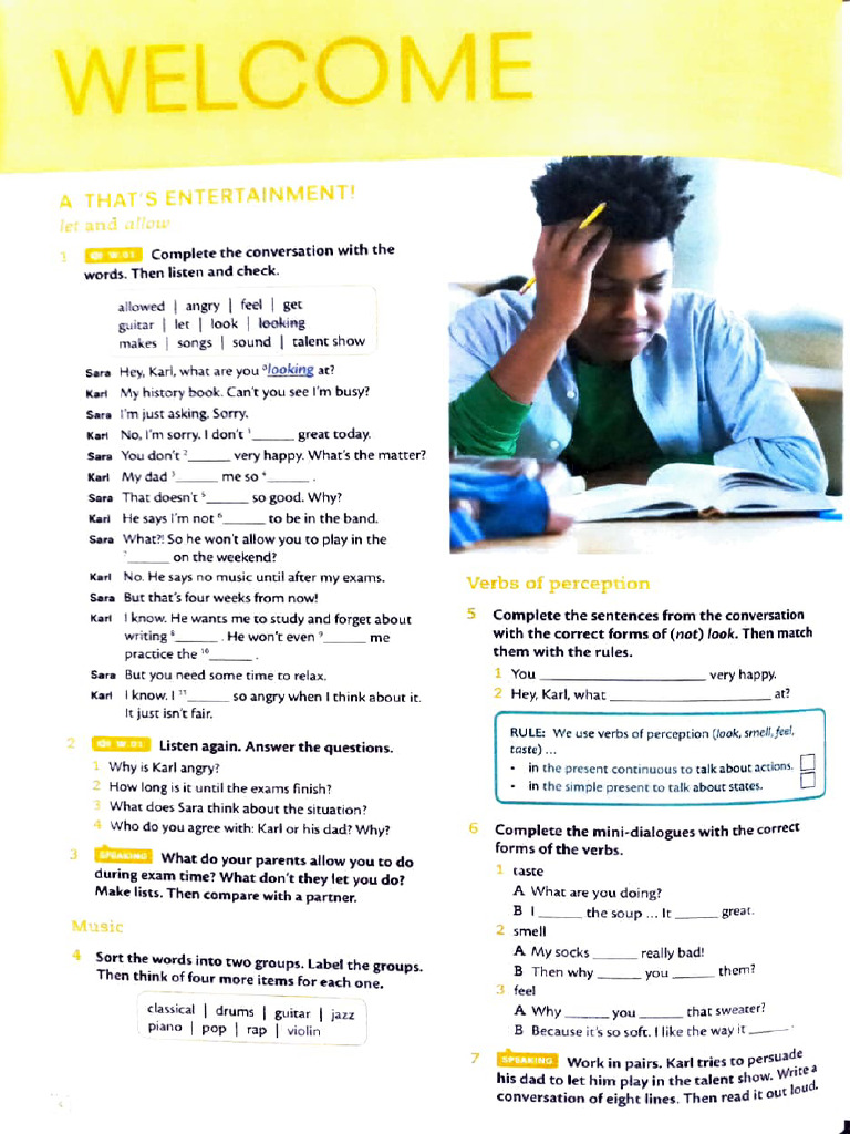 AT16 Welcome Unit STBK 2nd Edition SS | PDF | Foreign Language Studies
