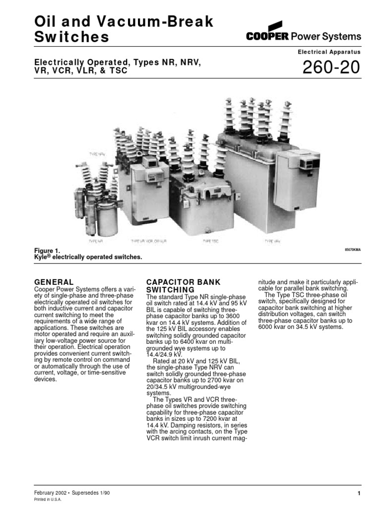 SW Oil Break 26020 | PDF | Switch | Capacitor