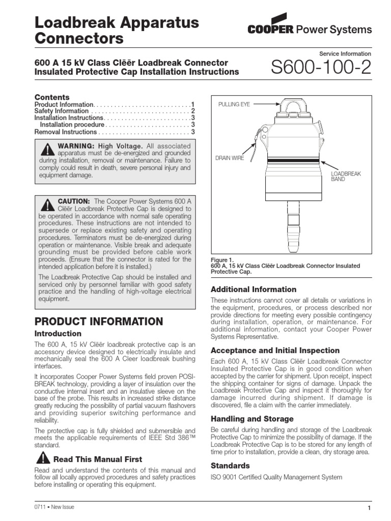 Loadbreak Apparatus Connectors | PDF | Electrical Connector | High Voltage
