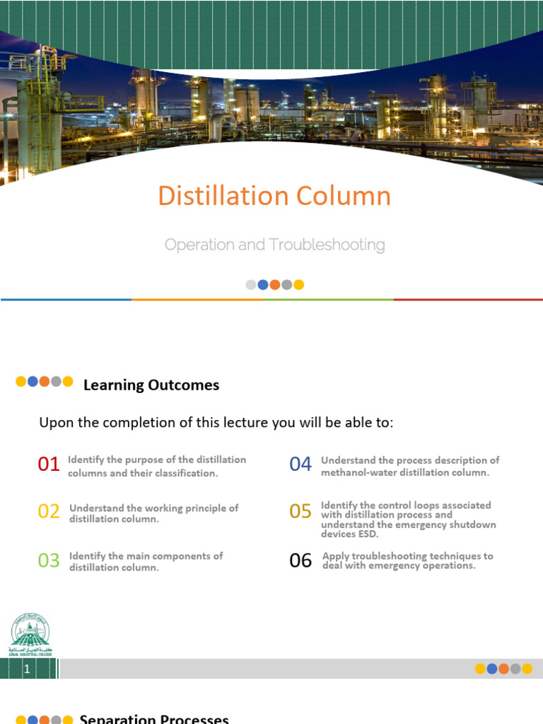 Distillation Column 431 | PDF | Distillation | Chemistry