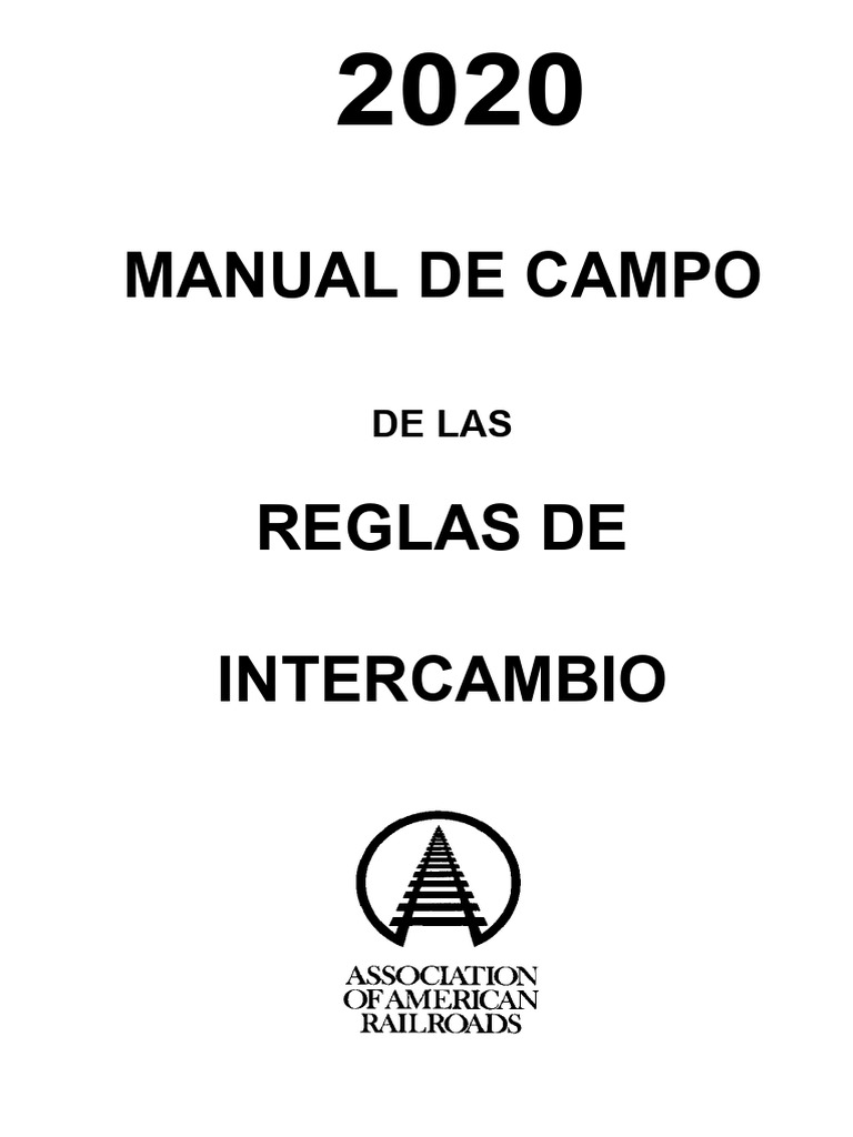 Manual de Campo de Las Reglas de Intercambio 2020 - AAR | PDF | Transporte ferroviario