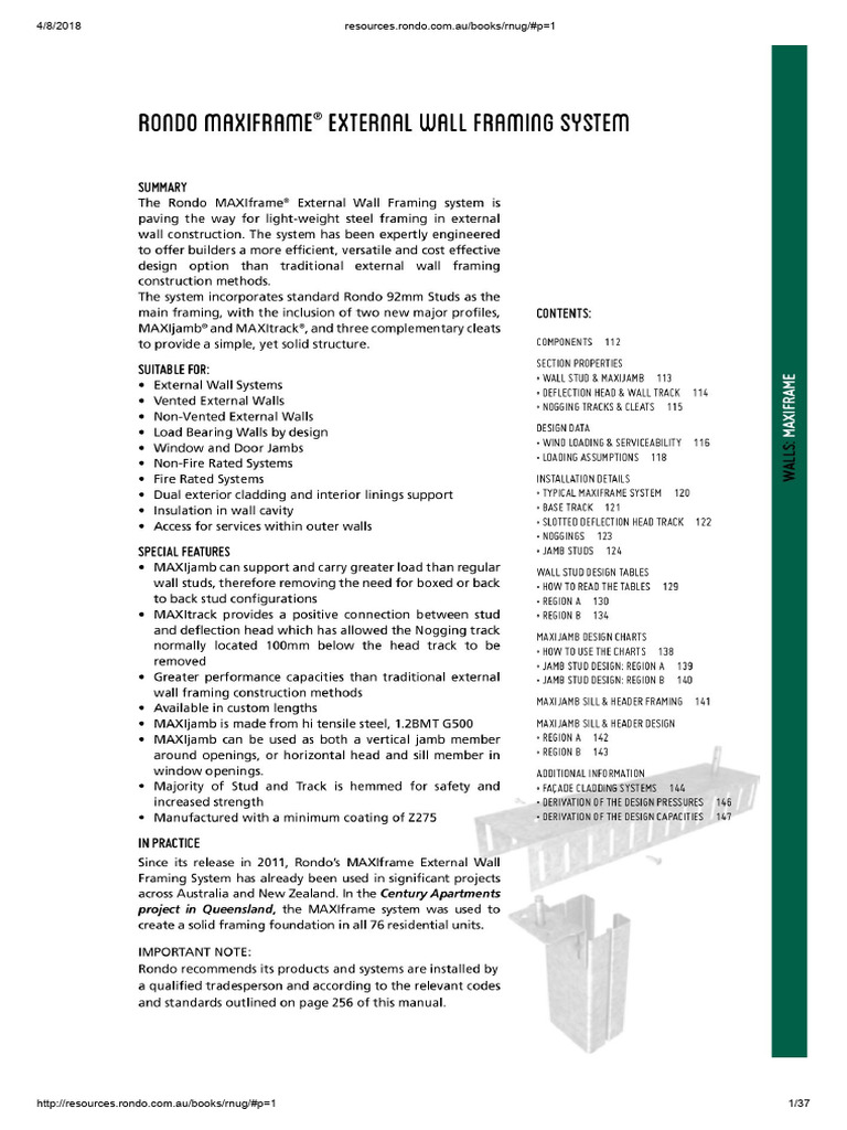 Maxiframe Rondo System | PDF