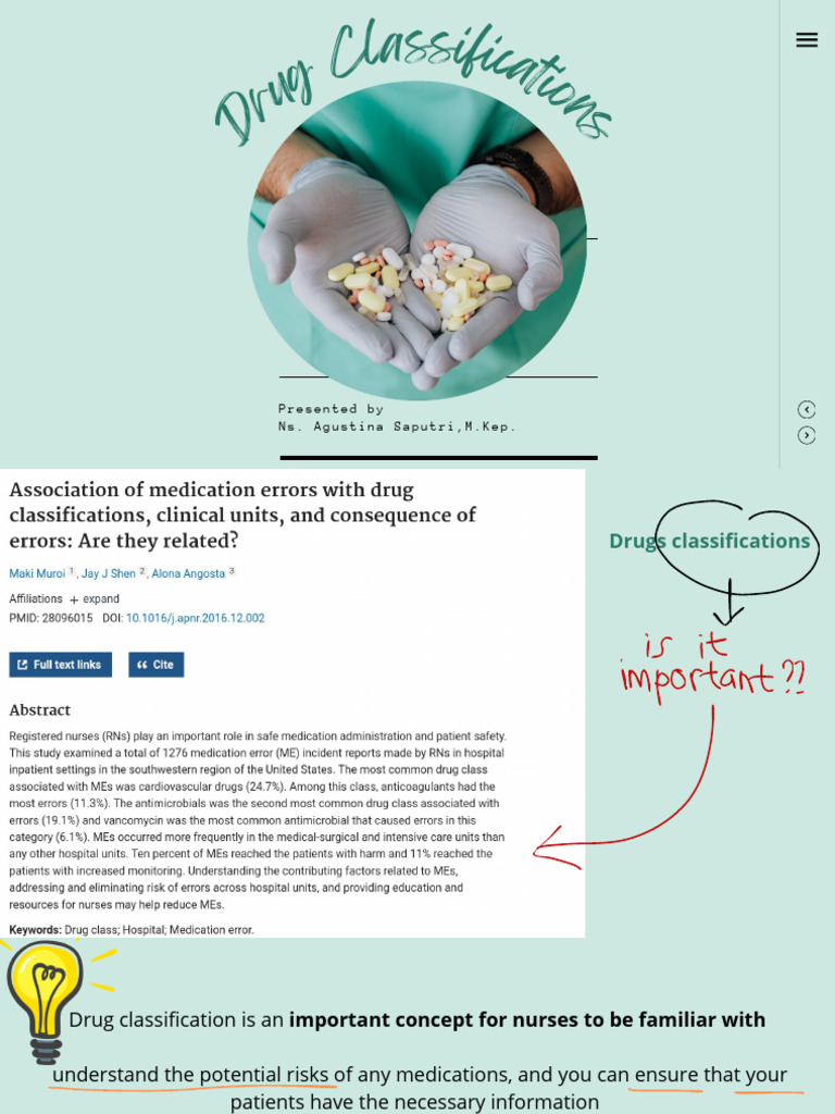 Drug Classification by FDA | PDF