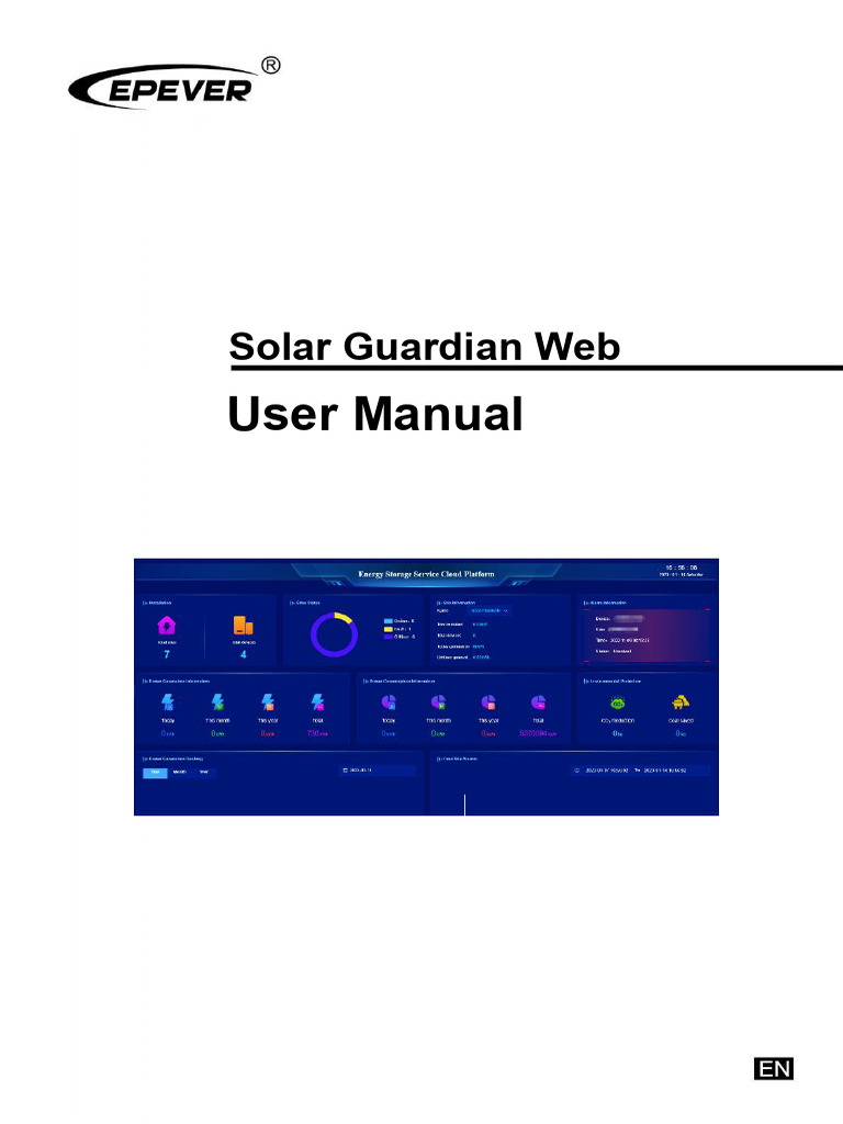 SolarGuardian WEB Manual | PDF | Login | Button (Computing)
