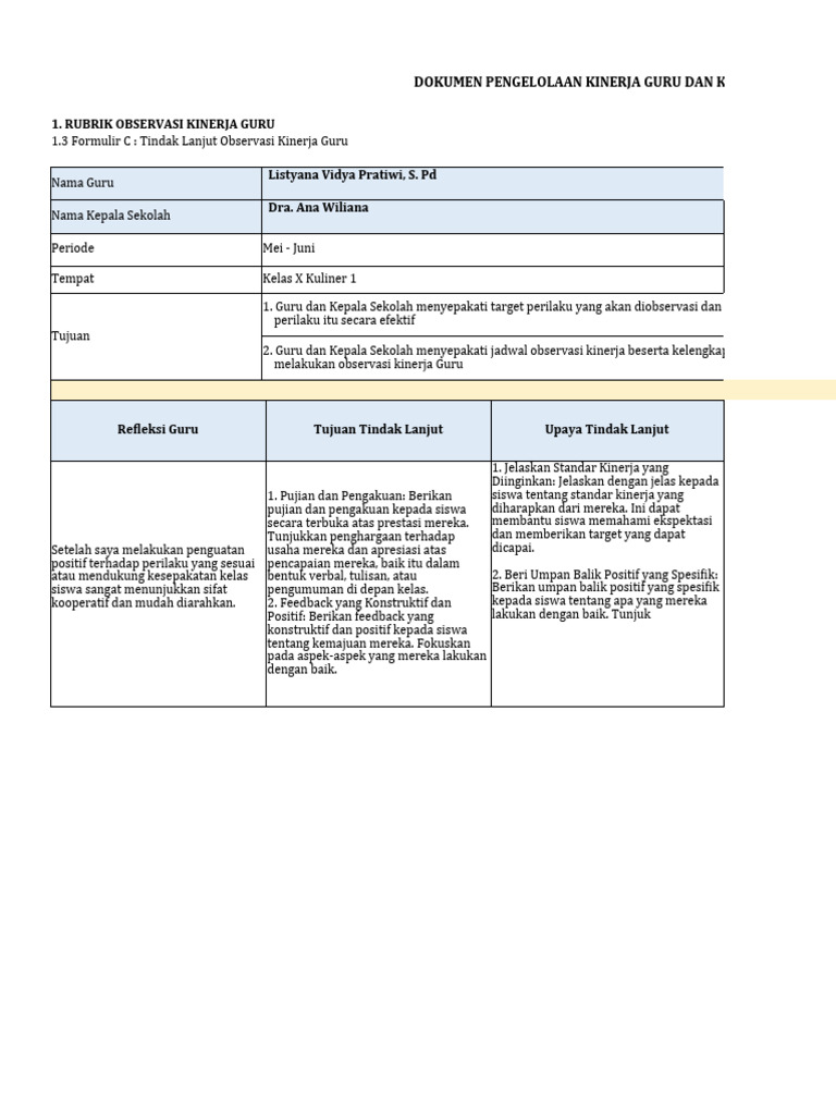 PMM Form C | PDF | Karier & Perkembangan