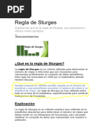 ¿Qué Es La Regla de Sturges? | PDF