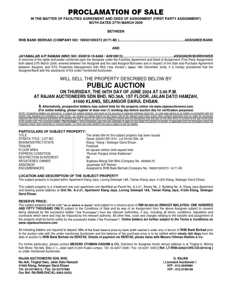 Pos 11 | Download Free PDF | Auction | Assignment (Law)