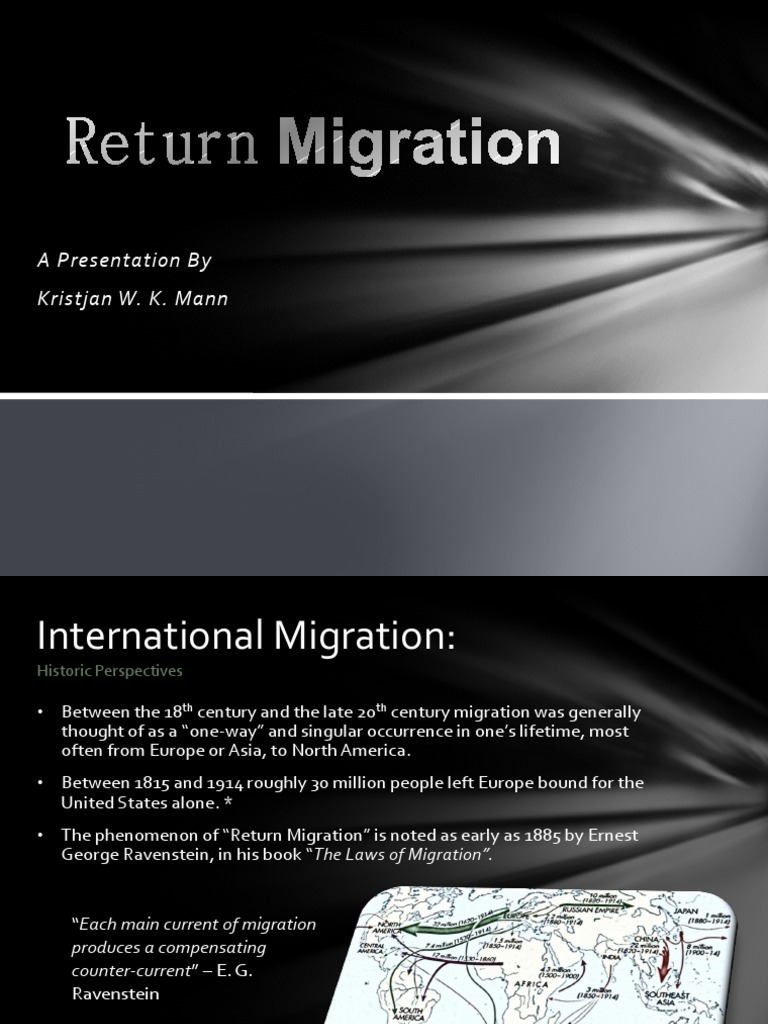 Understanding Return Migration Dynamics | PDF | Human Migration ...