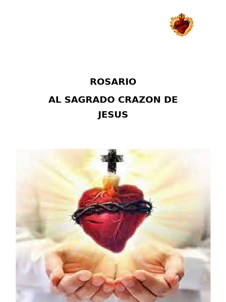 Rosario Sagrado Corazon de Jesus | Descargar gratis PDF | Oración ...