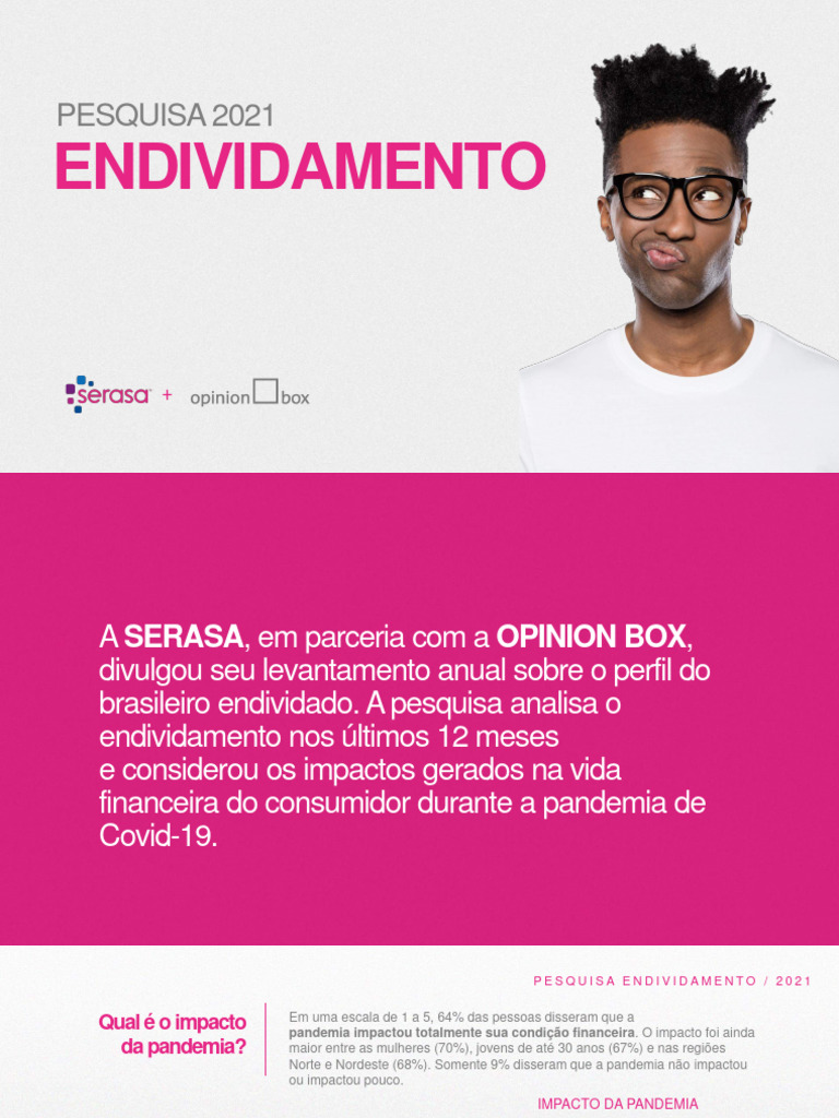 Pesquisa Endividamento 2021 Serasa | PDF | Cartão de crédito | Insônia