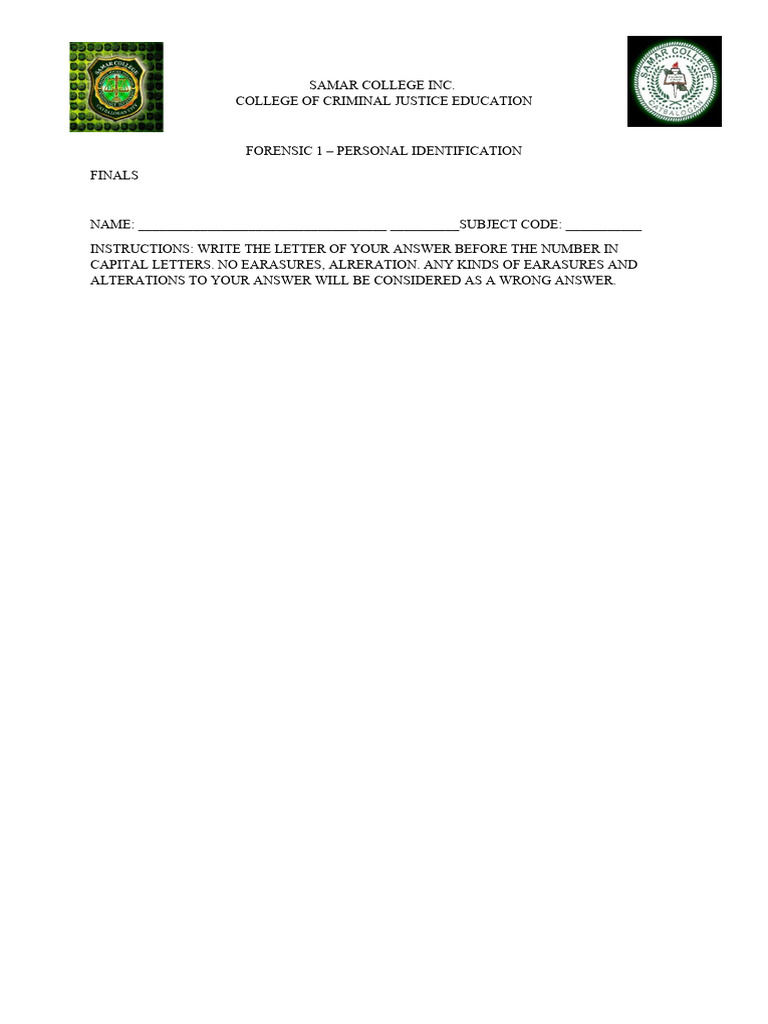 Forensic 1 | PDF