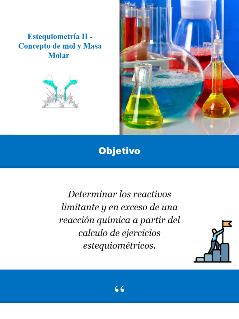 Estequiometría II - Concepto de Mol y Masa Molar | PDF | Mole (Unidad) | Estequiometría