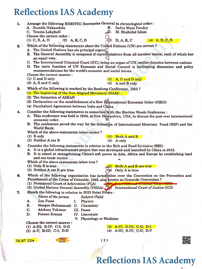 English Updated Key | PDF