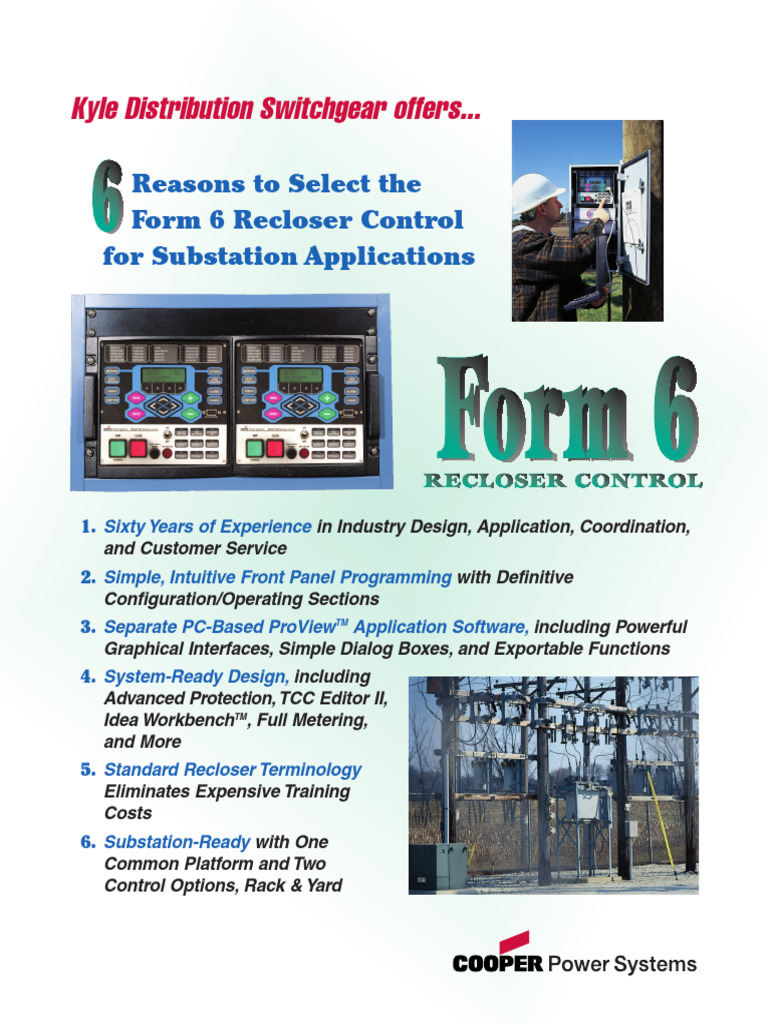 Kyle Distribution Switchgear Offers... : Reasons To Select The Form 6 ...