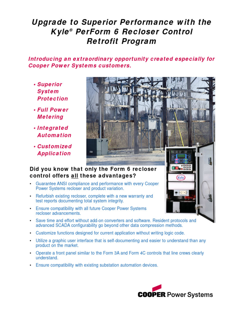 Upgrade To Superior Performance With The Kyle Perform 6 Recloser Control Retrofit Program ...