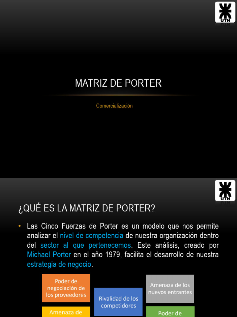 Matriz de Porter | PDF | Producto (Negocio) | Cliente