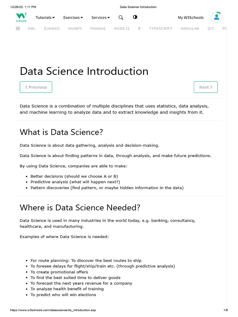 Data Science Introduction | Download Free PDF | Data Science | Data Data Science Introduction | Download Free PDF | Data Science | Data