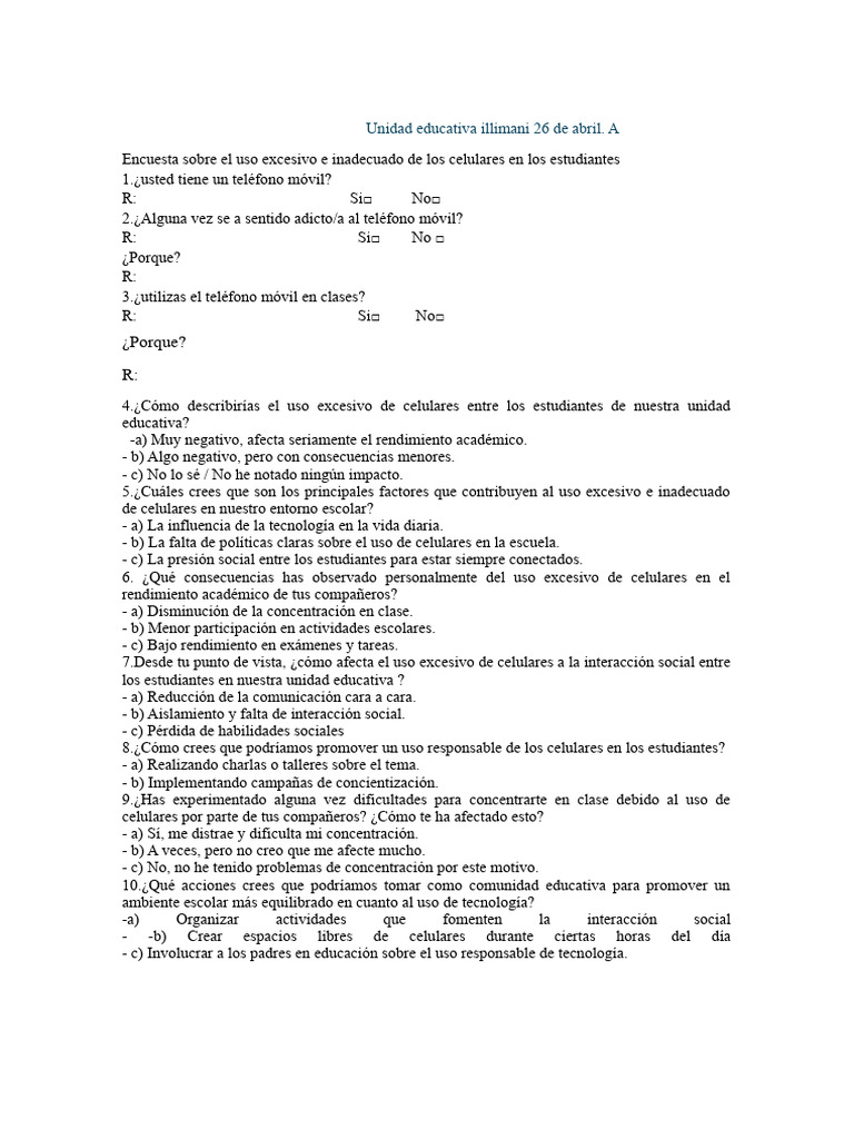 Cuestionario n9. | PDF