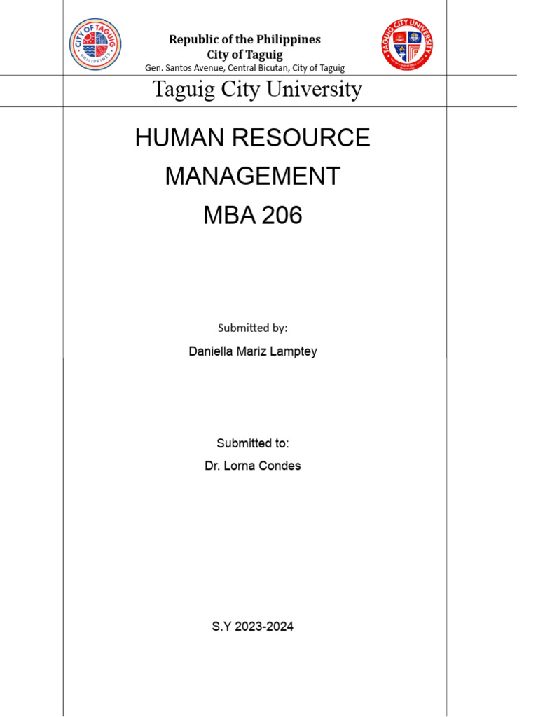 Final Paper - Mba HRM | PDF | Human Resource Management | Disparate Impact