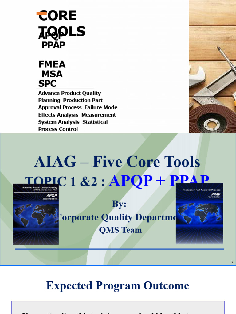 5Core tools V2022 | PDF | Risk | Product (Business)