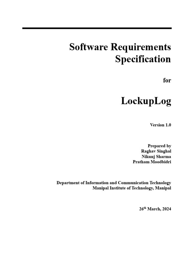 Lockup Log | PDF | Databases | World Wide Web Lockup Log | PDF | Databases | World Wide Web
