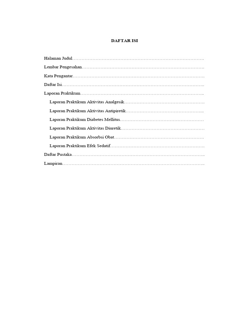 Daftar - Isi - Dan - Tabel riSKA | PDF