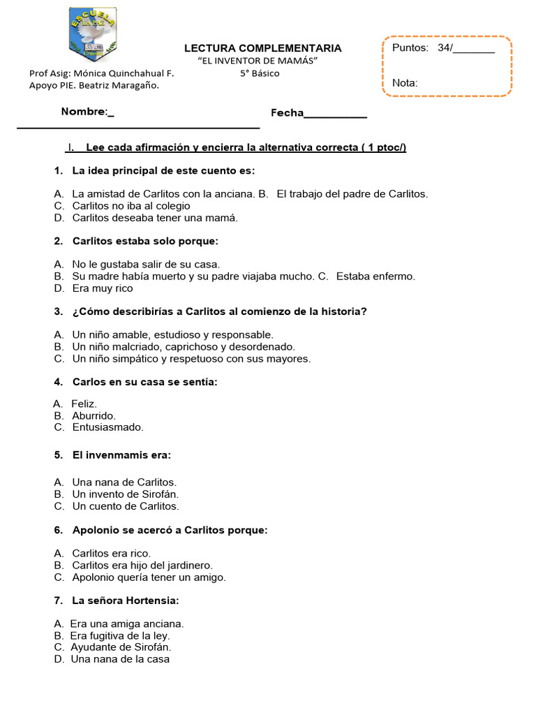 Inventor de Mamas Mayo | PDF