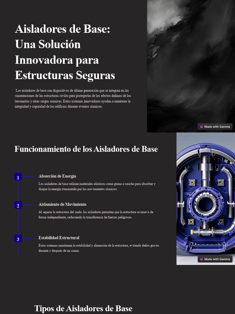 Aisladores de Base para Estructuras Seguras | PDF | Aislador ...