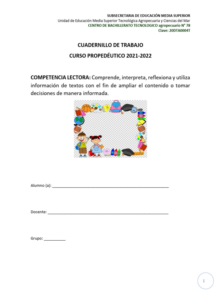CUADERNILLO21. Lectura - MLR | PDF