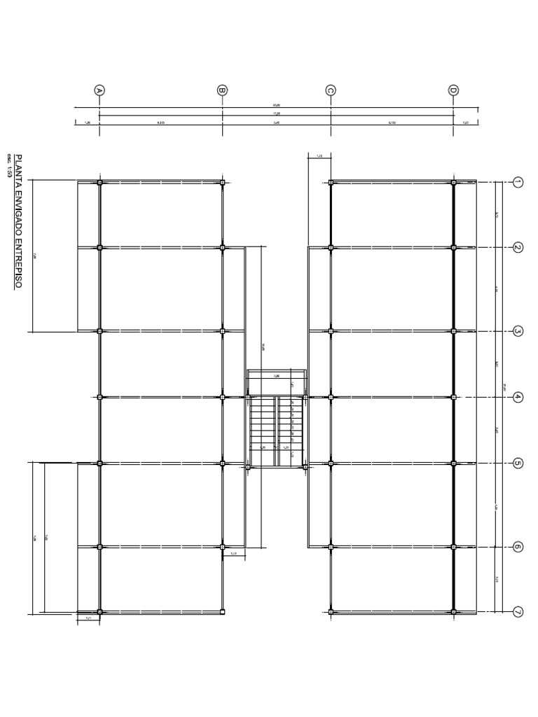 E02-Planta Entrepiso Taller Acero Model | PDF