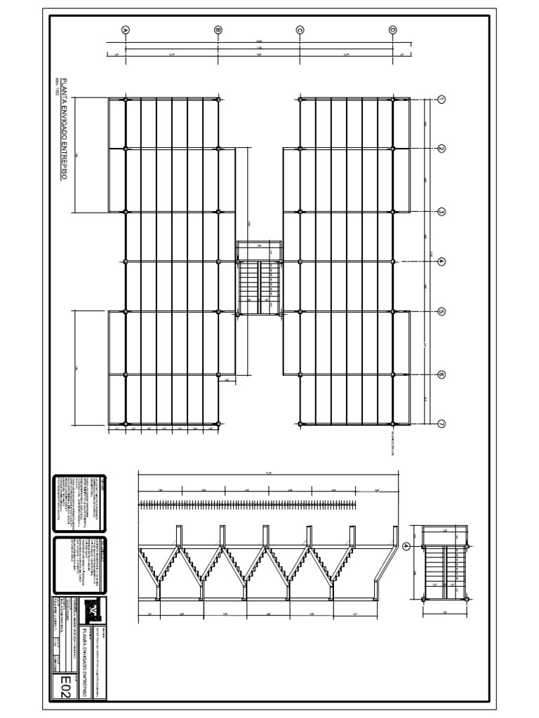 E02-Planta Entrepiso Taller Unefa Model | PDF