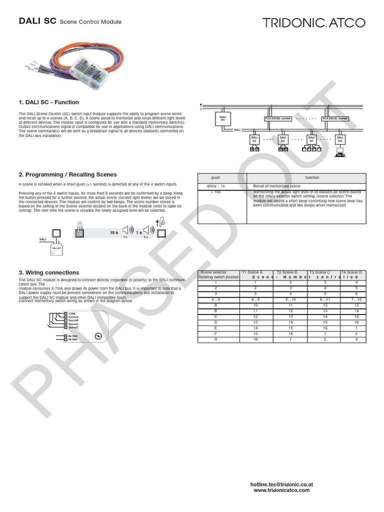 Installation DALI SC Scene Control Module en | PDF | Electronic Engineering | Manufactured Goods