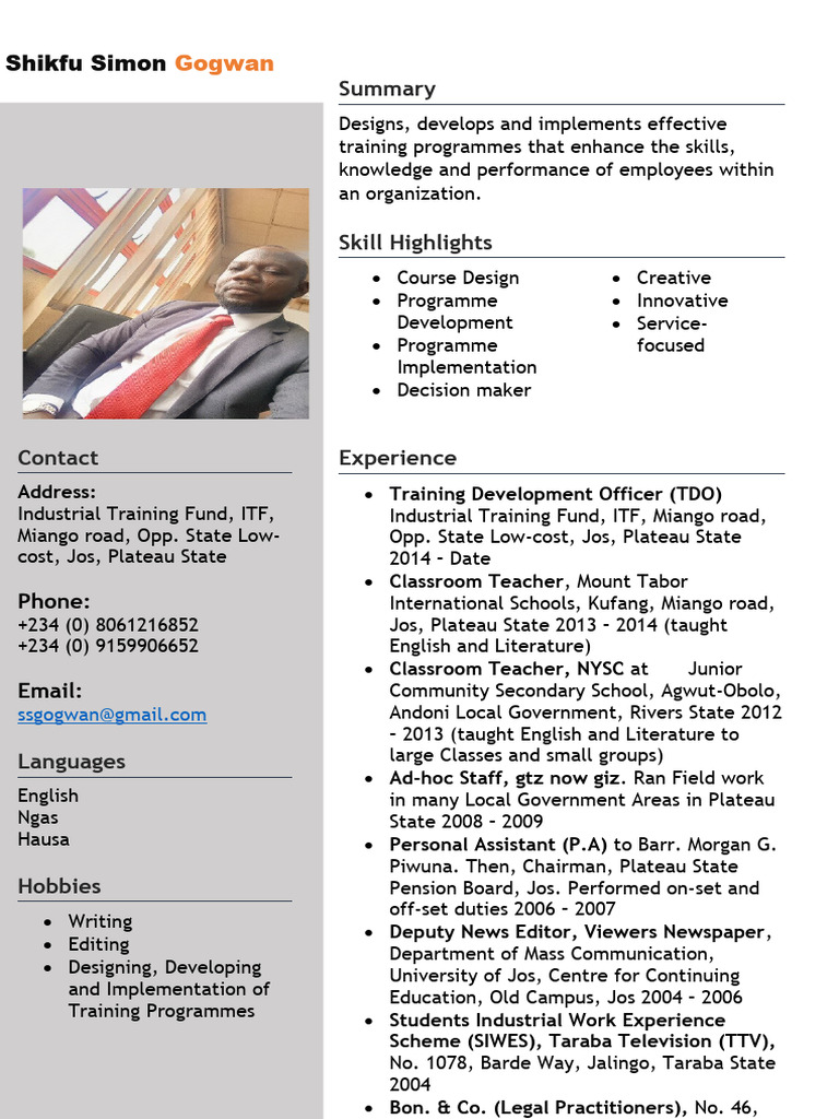 SSG Photo's Resume | PDF | Human Communication