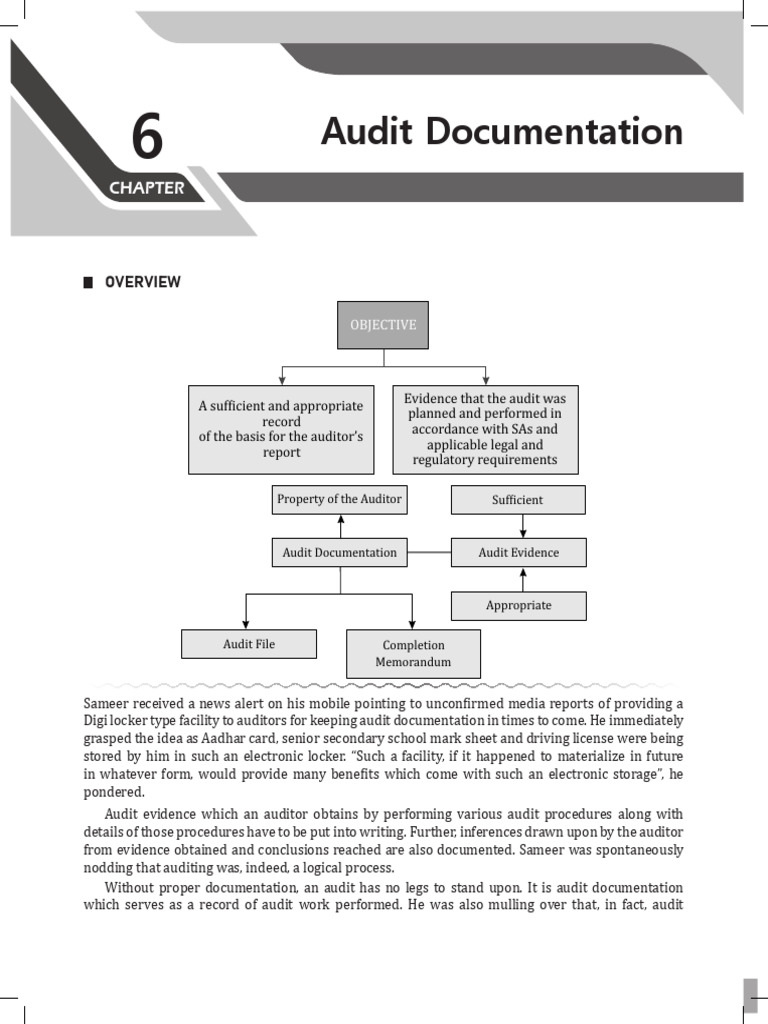 CH-6 - Audit Documentation | PDF | Audit | Financial Audit