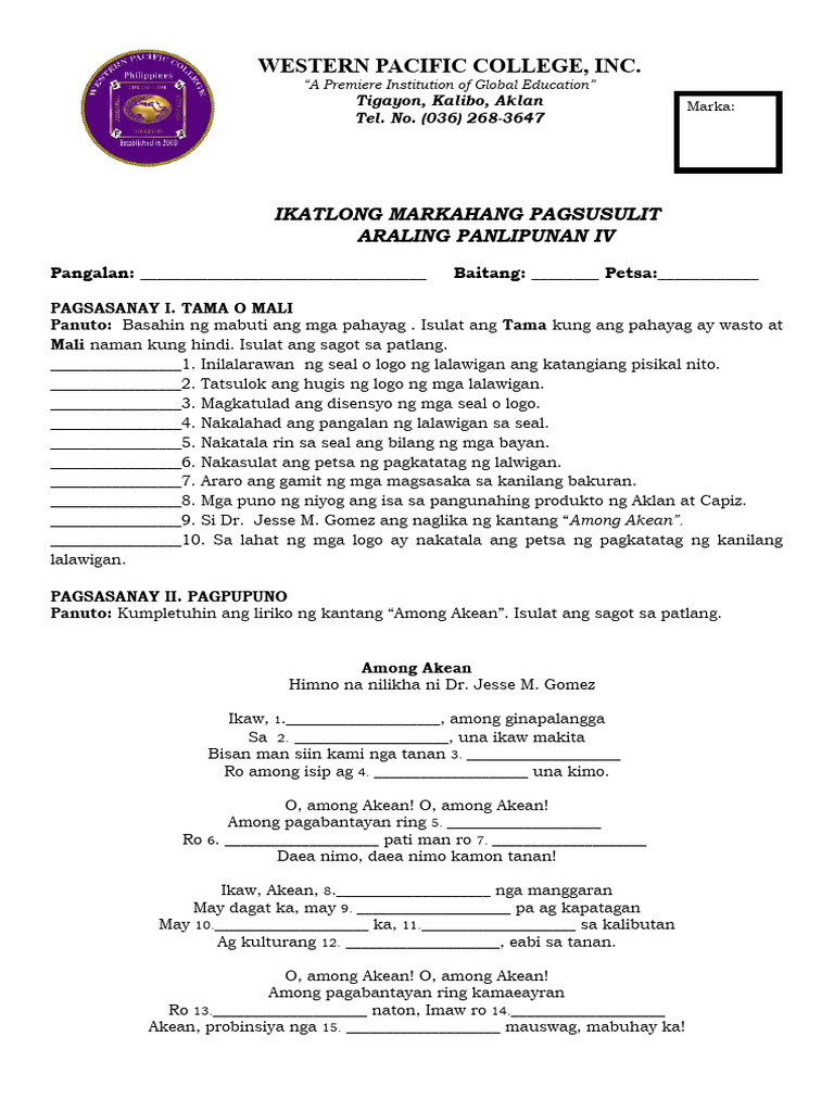 Matatag Grade 1 Makabansa 3rd Degree Tear During Birthing Plan