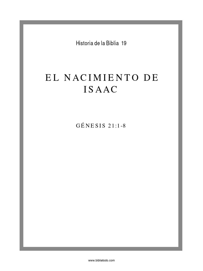 19. nacimiento de isaac | Descargar gratis PDF | Sarah | Abrahán