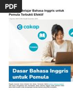 Kumpulan Materi Belajar Bahasa Inggris Otodidak Untuk Pemula | PDF