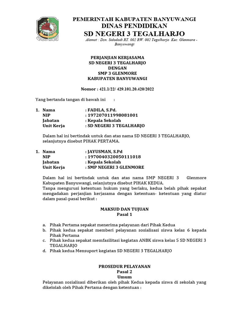Mou SMP 3 | PDF