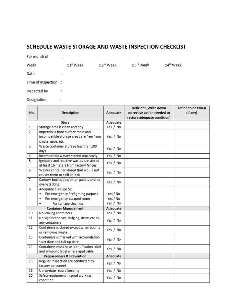 SW-Improvement-Checklist-CMC-UTM | PDF