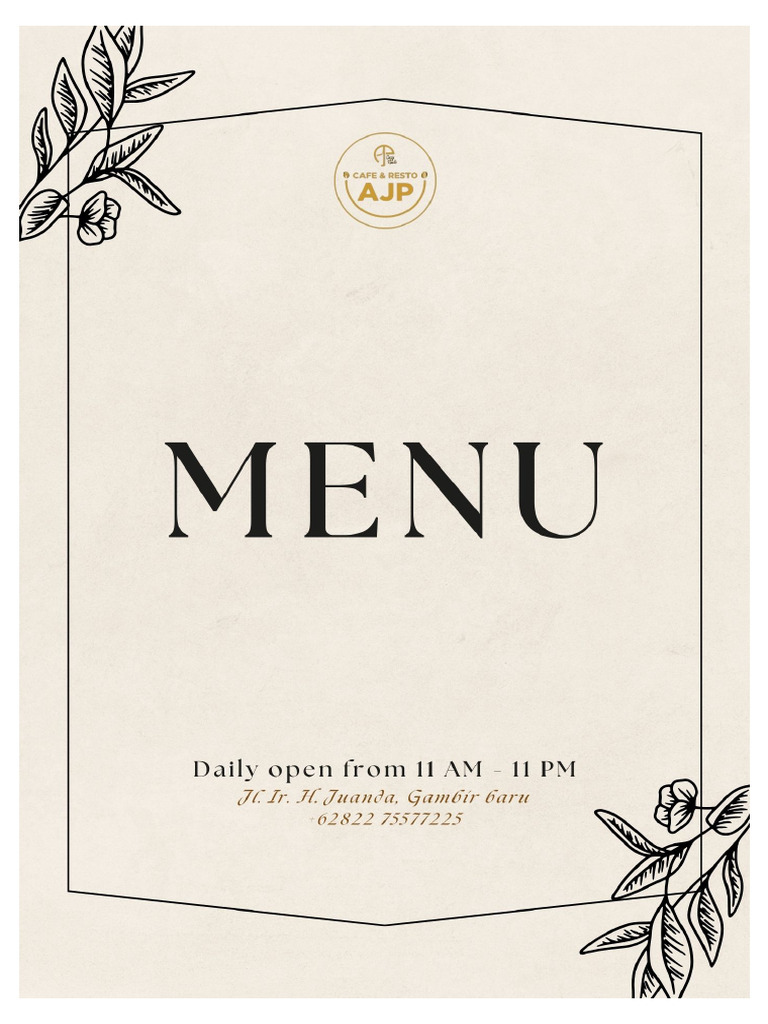 Menu AJP New | PDF