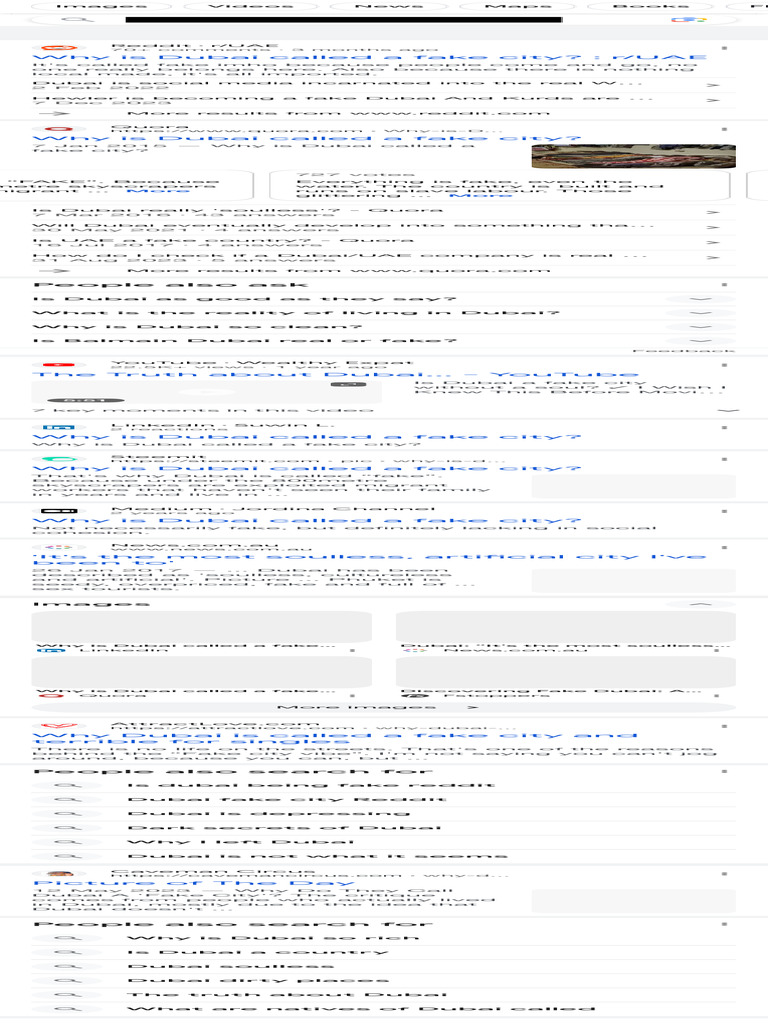 Dubai Being Fake - Google Search | PDF