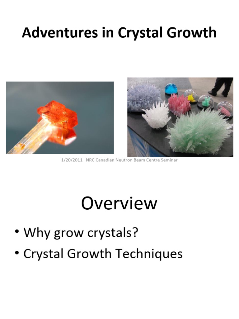 Crystal Growth | PDF | Crystal | Evaporation