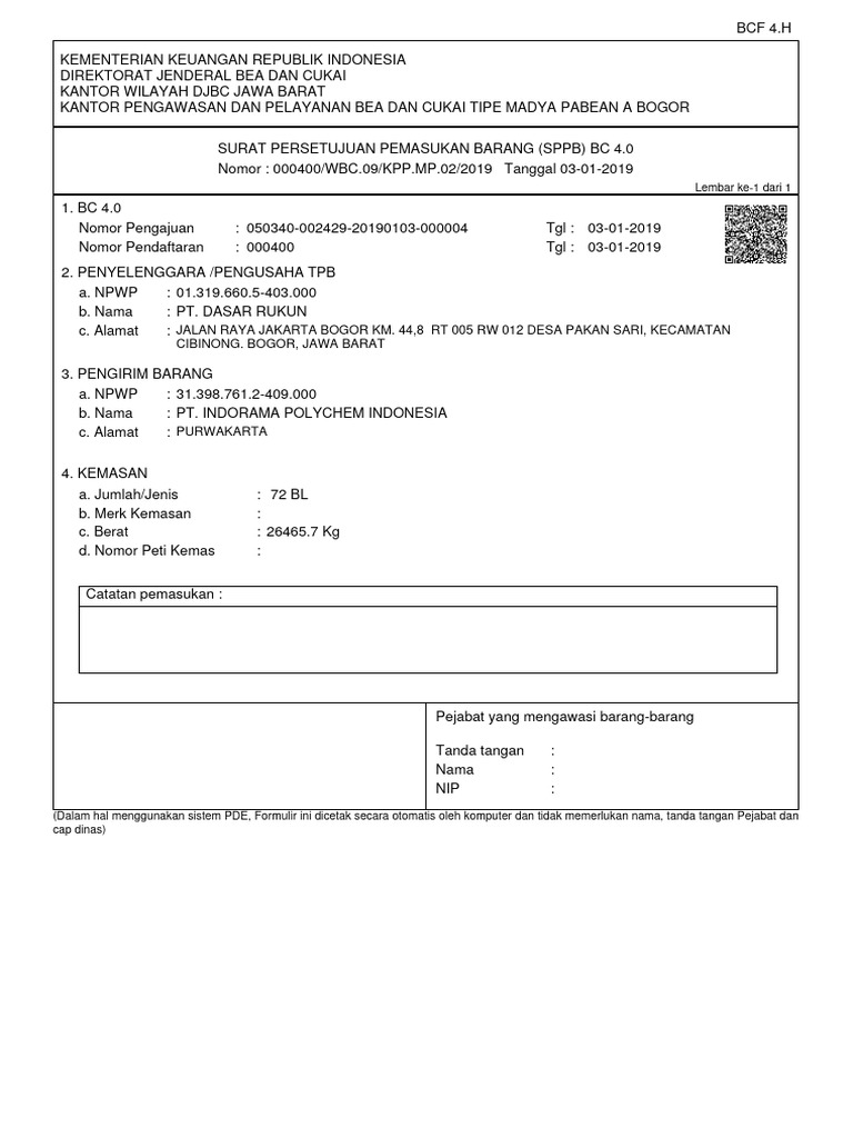 Aju 004 Pt. Indorama | PDF | Pengelolaan Keuangan & Uang