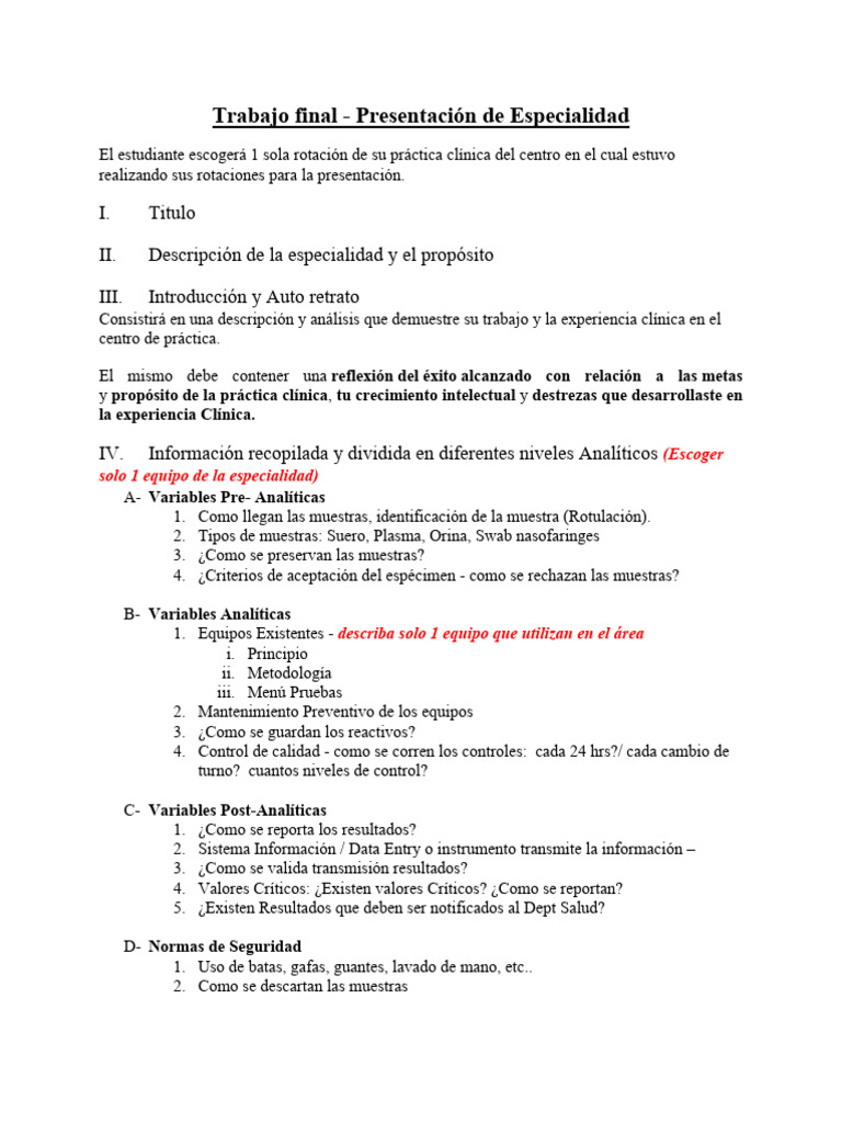 Instruciones de Presentacion | PDF